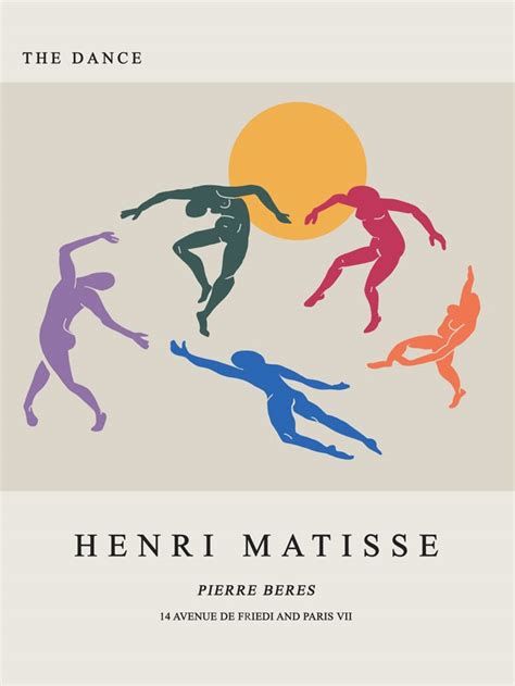 Modern Minimalist Henri Matisse Printable Wall Art Matisse The Dance