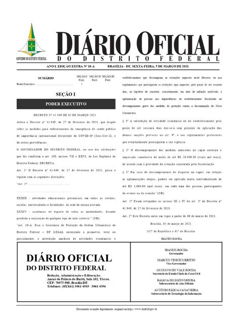 Ibaneis libera aulas presenciais e reabertura de academias no DF Jornal de Brasília