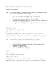Psyc 301 Sleep Dreaming And Circadian Rhythms Quiz 75 Docx Psyc 301