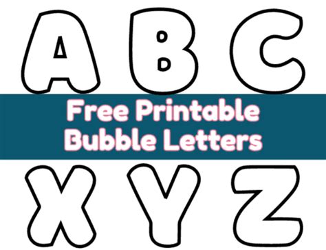 Bubble Number 3 Free Printable Bubble Letters Download