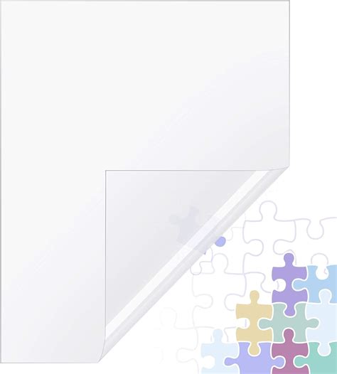 8 Pieces Puzzle Saver Peel And Stick Clear Puzzle Glue Sheet