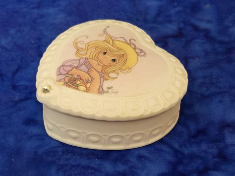 Precious Moments April Birthday Trinket Or Jewelry Box By Etsy