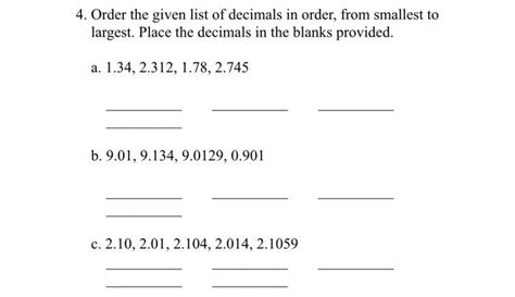 Solved B Write The Symbol For Less Than C Write The