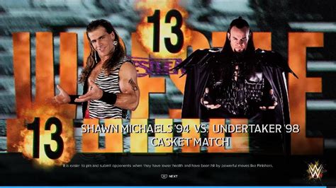 Wwe K Shawn Michaels Vs The Undertaker Casket Match Youtube