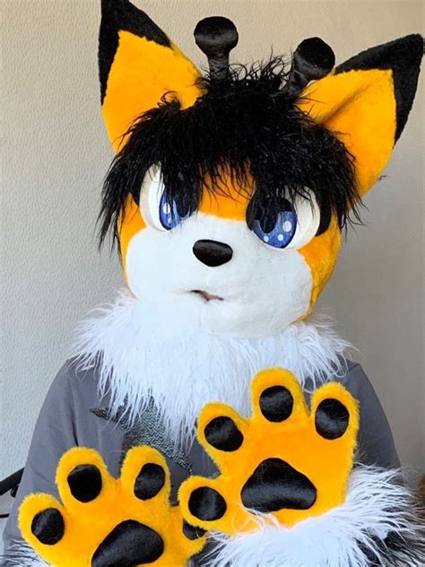 Blue Kemono Cat Fursuit Head Fursuit Cat Fursuit Partial Etsy Australia