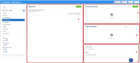 Adding Remarks To Quote Repairer Help Center