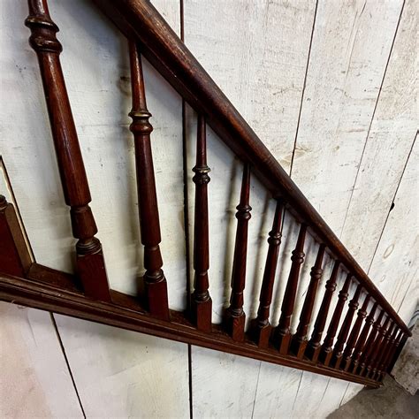 Complete Antique 19th Century Stair Banister Historic House Salvage