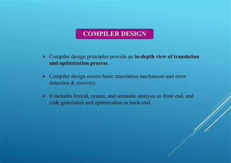 Language For Specifying Lexical Analyzer Pptx Programming Languages