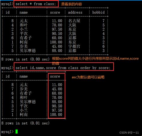 Mysql高级sql语句（开端）and Or的区间用法 Csdn博客