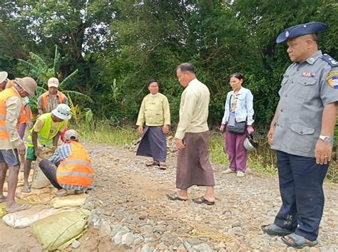 မြန်အောင်ခရိုင်စီမံအုပ်ချုပ်ရေးအဖွဲ့ဥက္ကဋ္ဌနှင့်တာဝန်ရှိသူများက အင