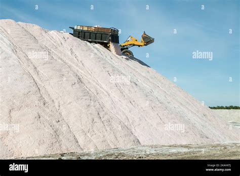 Salt Industry La Pampa Patagonia Argentina Stock Photo Alamy
