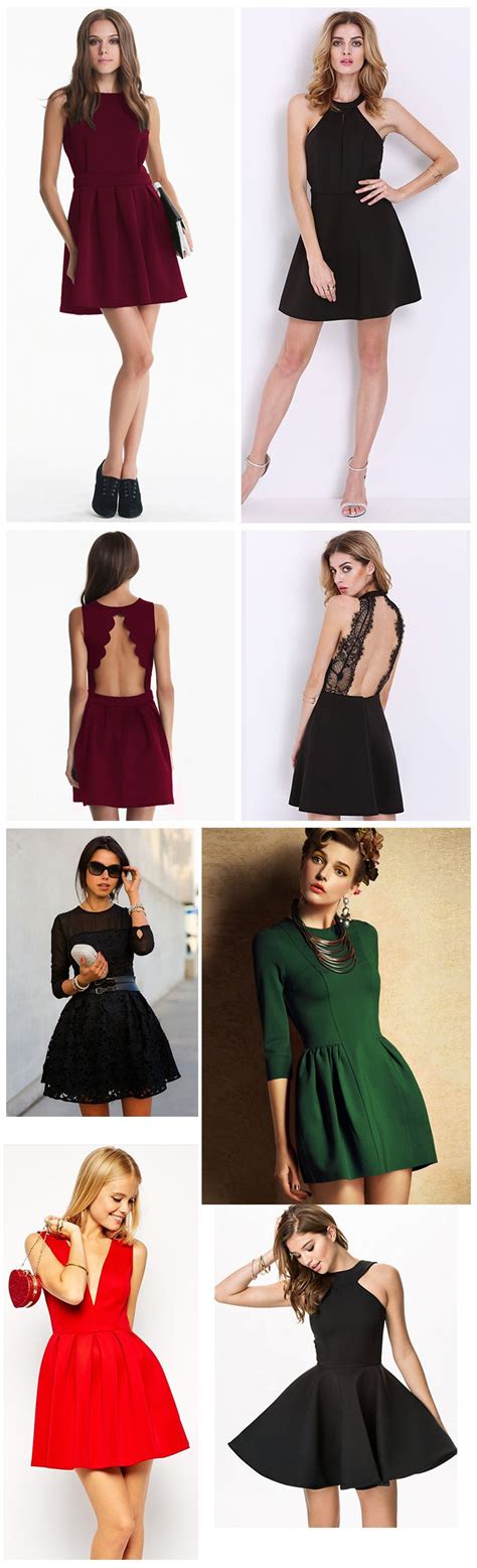 A Line Flare Dresses Women Slim Styles Party Dress Classy Best
