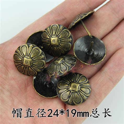 24 19mm 仿古花面泡钉 家具装饰大泡钉梅花钉 硬包软包沙发钉门钉 义乌奇美五金工艺