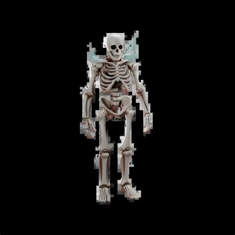 Poseable Skeleton Figurine 3d Print Model