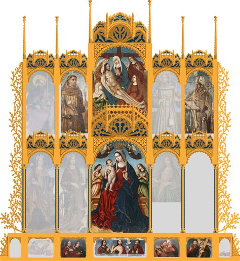 The Digitally Reconstructed Framework Of The Taormina Polyptych Altered
