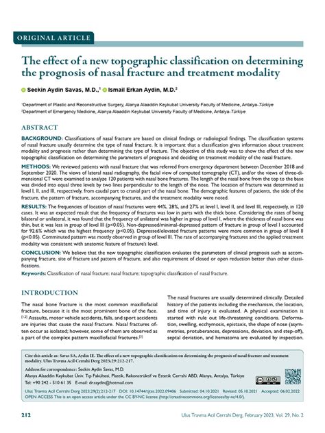 The Effect Of A New Topographic Classification On Determining Pdf