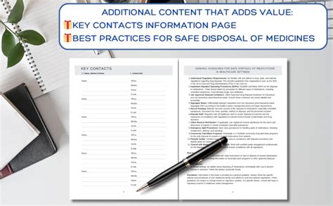 Medication Returns Log Book Jumbo 150 Page Returned Drugs Book For