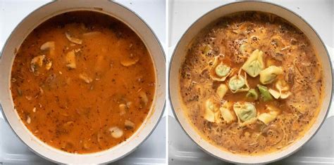 Creamy Mushroom Tortellini Soup Soupaddict