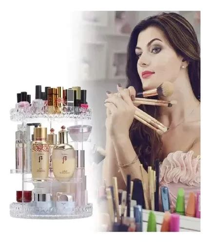 Organizador Giratório º Maquiagem Perfume Creme Acrílico MercadoLivre