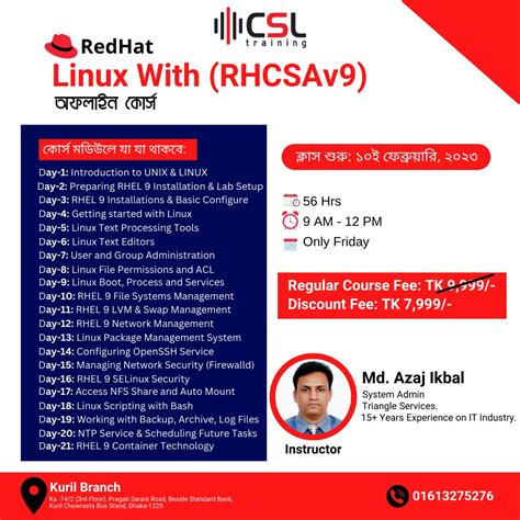 Csltraining Rhcsa Redhat Centos Linux System Csl Training
