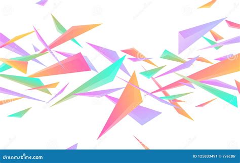 abstract geometric dynamic soft gradient colored triangle shapes