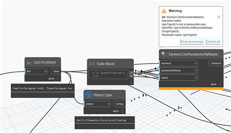 Set Beam Y And Z Justification Failing In Revit 2023 Revit Dynamo