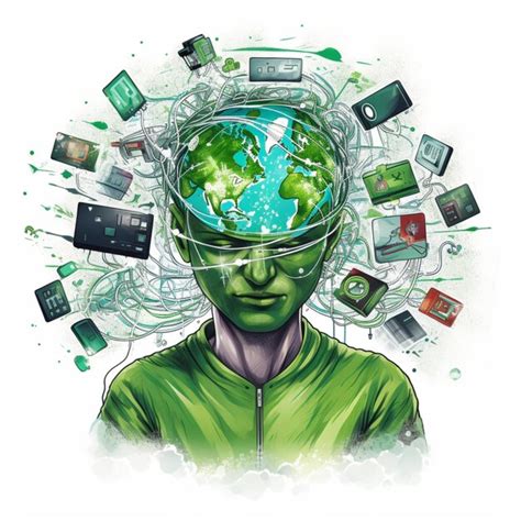 Premium Ai Image Meaningful Illustration Of People Versus World Technology