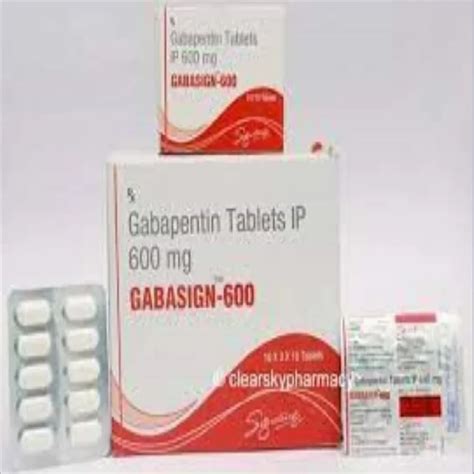 Gabapentin 600 Mg Tablets At ₹ 6000 Box Dastur Nagar Amravati Id