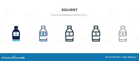 Solvent Icon In Different Style Vector Illustration Two Colored And