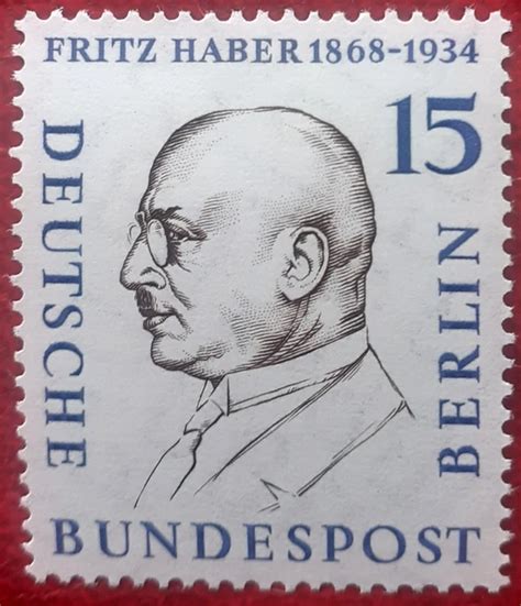 Briefmarken Berlin MÄnner Fritz Haber Kunstdünger Ammoniaksynthese Basf 1957 Eur 1 00 Picclick De