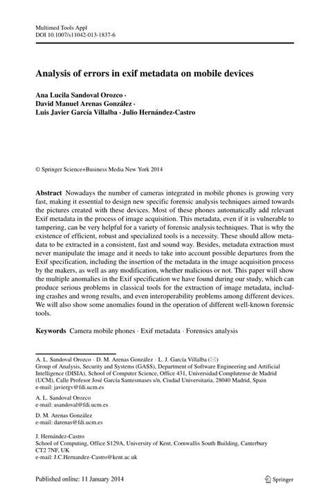 PDF Analysis Of Errors In Exif Metadata On Mobile Devices