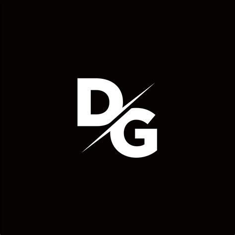 DG Logo Letter Monogram Slash Design Template