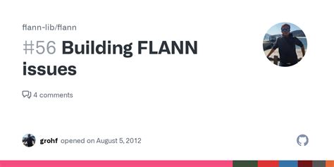 Building Flann Issues · Issue 56 · Flann Libflann · Github