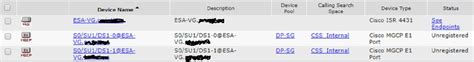 Solved Mgcp E1 Status Cisco Community