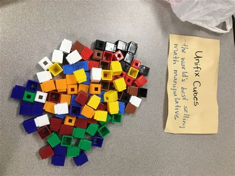 Unifix Cubes Have Them Make A Pattern With Them Count Them Make Two Piles Of Them And Add Them