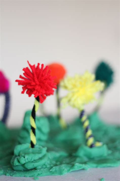 Truffula Tree Craft From The Lorax The Lorax Tree Crafts Truffula