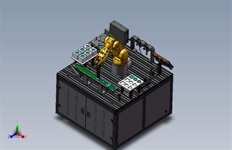 工业机器人综合实训教育平台三维sw模型solidworks 2016模型图纸下载 懒石网
