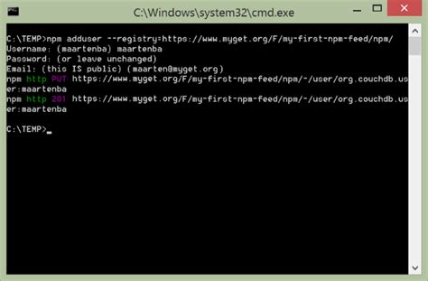 myget npm support