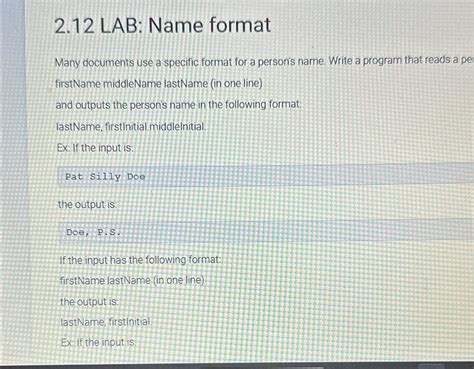 Solved 212 ﻿lab Name Formatmany Documents Use A Specific