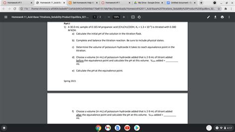 Solved A 30.0-mL sample of 0.165 M propanoic acid | Chegg.com
