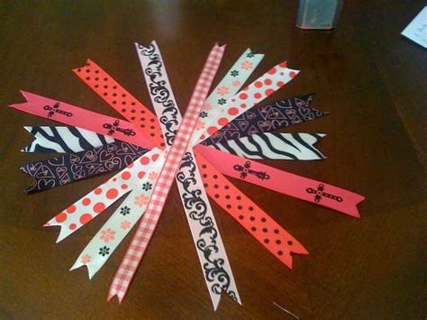 Ribbon Key Chain Bobble Keychain Craft Cheer Ts Cheer Ribbon