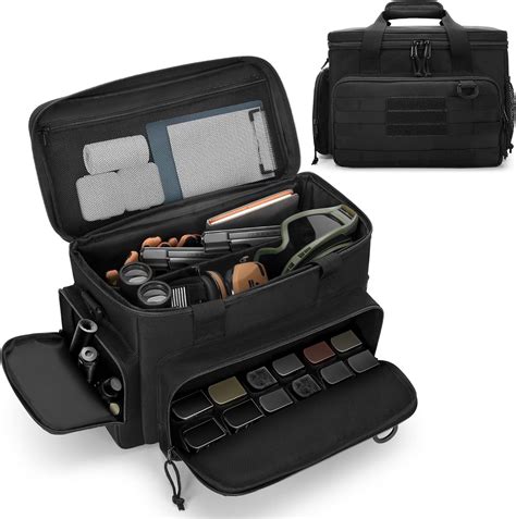 Dsleaf Tactical Gun Range Bag With 12x Mag Slots Soft