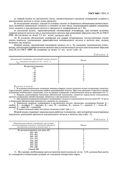 ГОСТ 9467-75 Электроды покрытые металлические для ручной дуговой сварки ...