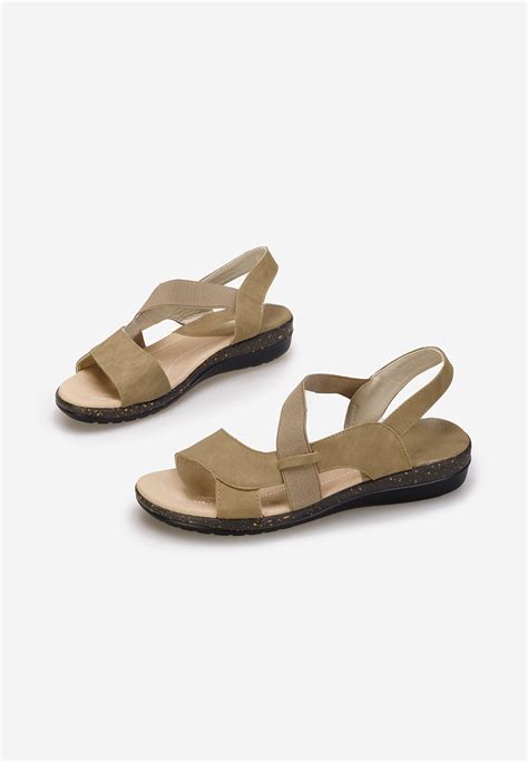 Πεδιλα γυναικεια φλατ Tobia Χακι Zapatos