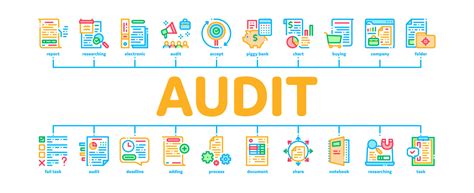Audit Finance Report Minimal Infographic Banner Vector 17377590 Vector