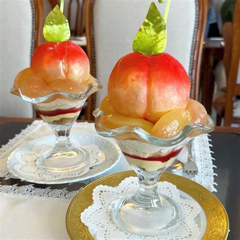 Jimbocho Like A Real Peach ⁉️ Artistic Candy Work White Peach Parfait 🍑