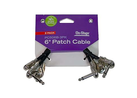 On Stage 6 Inch Guitar Pedal Board Patch Cable W Pancake Reverb