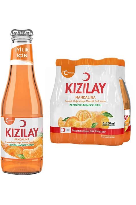 Kızılay C Plus Mandalina Aromalı Maden Suyu Maden Suyu 200ml 6 lı