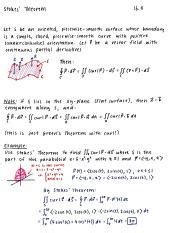 Stokes Theorem Application And Example For Calculus Course Hero