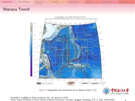Geostatistical Analysis Of The Data Sets On The Mariana Trench Pacif